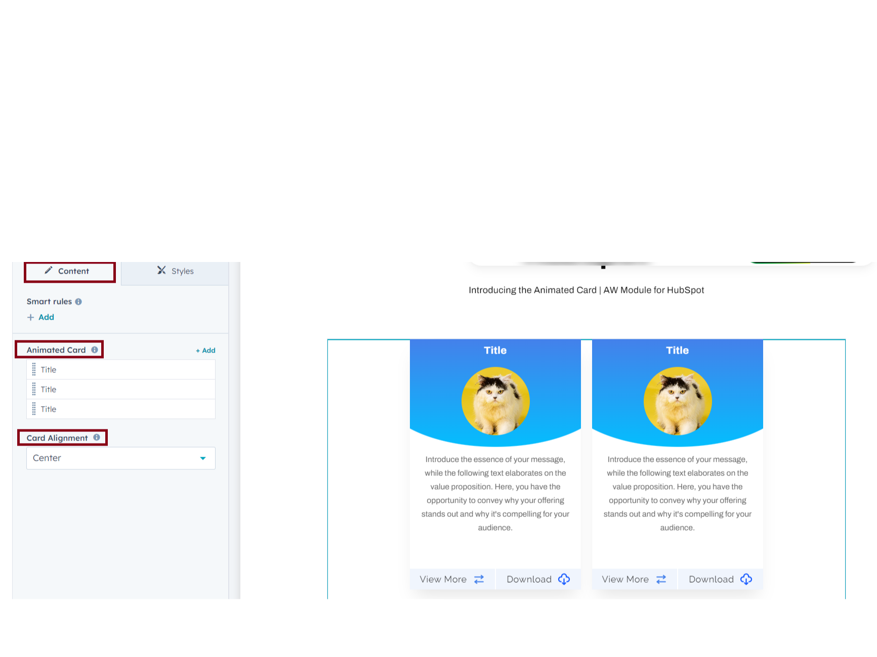 Animated Card Aw Module By Amwhiz Media Private Limited